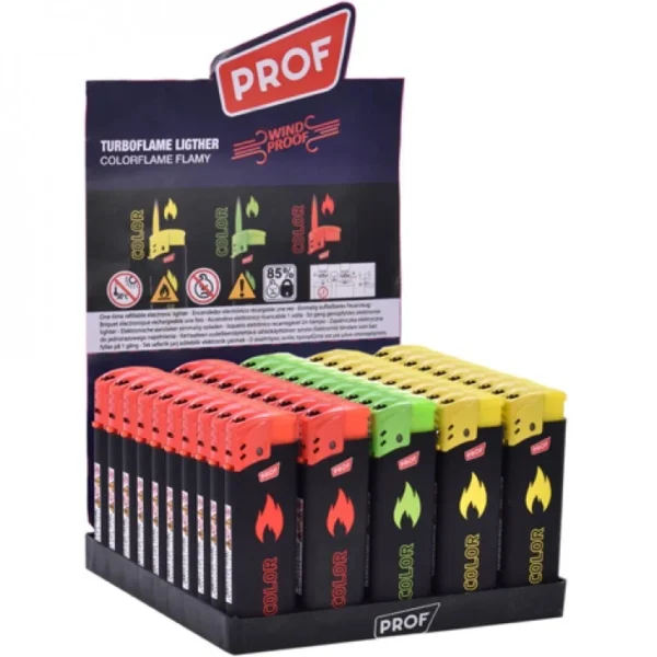 Prof – Lighter electric jet flame, 3 colors ass - Enoksen APS